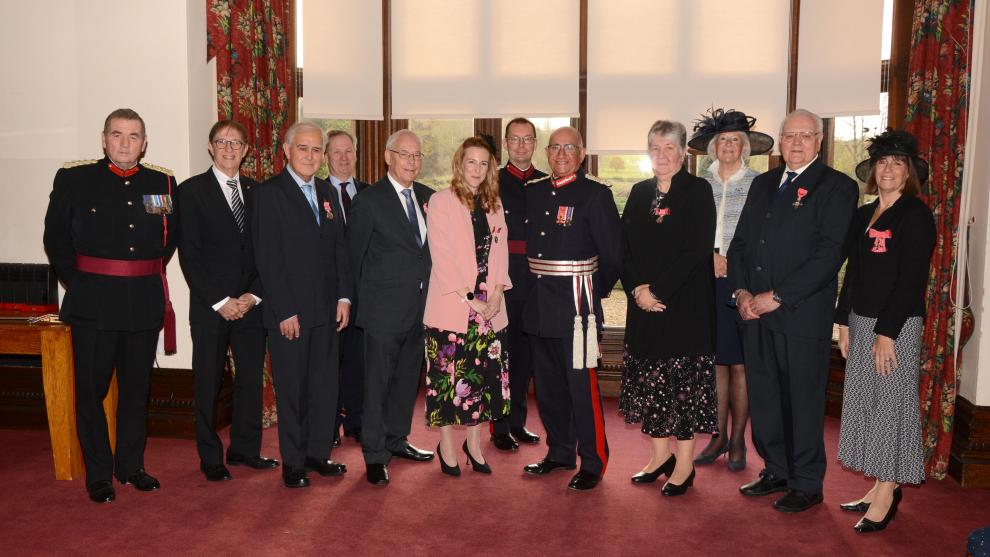 Five presented with honours by Leicestershire’s Lord-Lieutenant ...